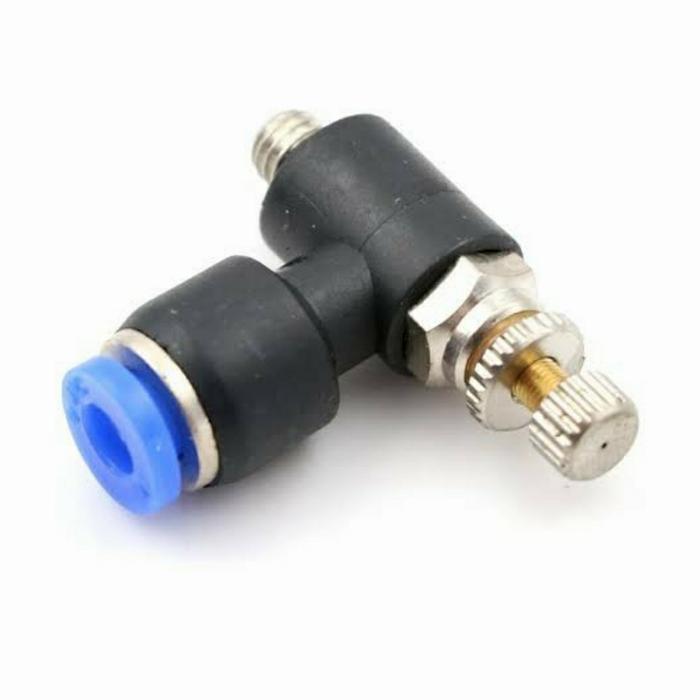 Jual fitting pneumatic speed control selang 4mm drat 1/8 KSL 4-01 (H ...