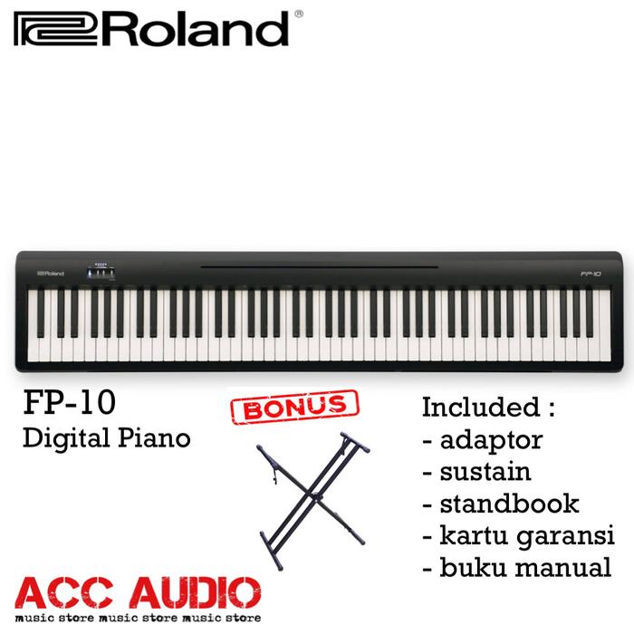 Jual Digital Piano ROLAND FP-10 / FP10 / FP 10 Original Garansi 1 Tahun ...