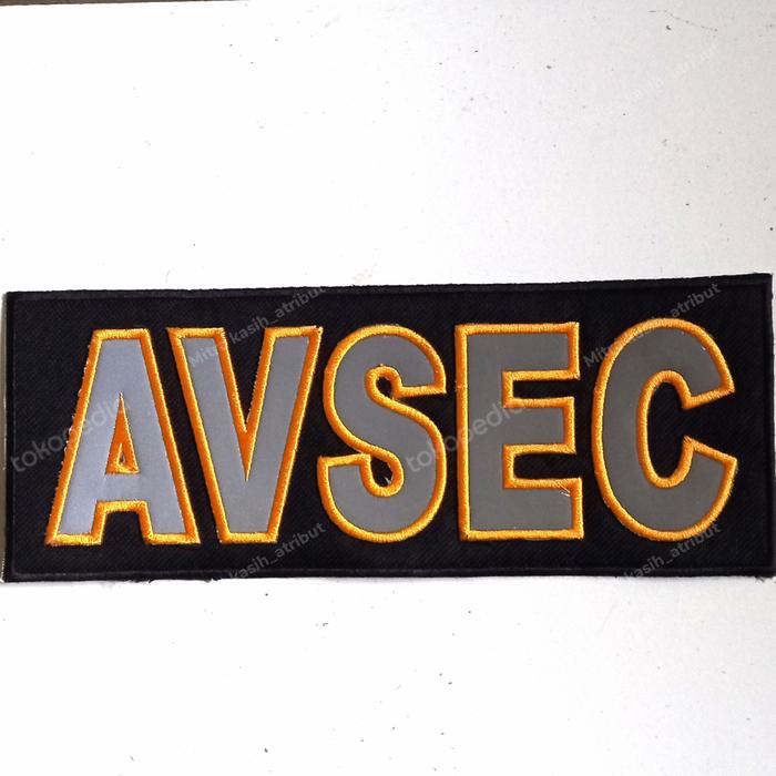 Jual Emblem bordir logo AVSEC hurup scotlight - Kab. Bandung Barat ...