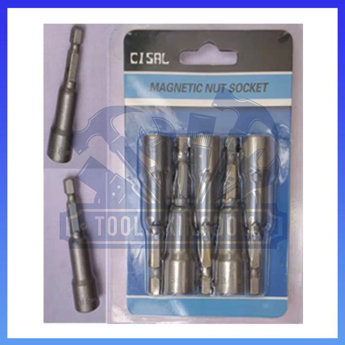 Jual Mata Bor Baut Roofing Baja Ringan 8 mm Socket Bit - 1 Set ...