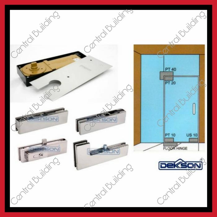 Jual PAKET LENGKAP FLOOR HINGE DAN PATCH FITTING DEKSON UNTUK PINTU ...