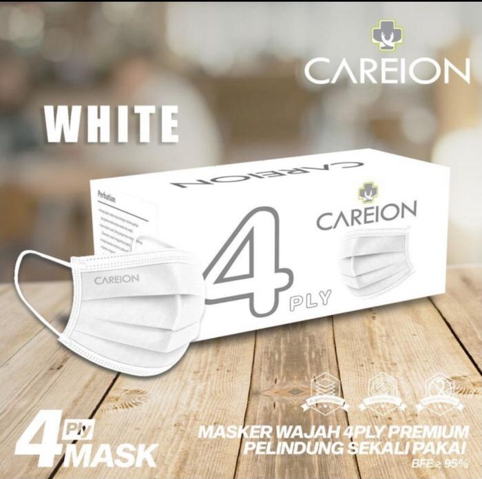 Jual Masker 4 Ply Earloop Premium Masker Medis 4ply Face Mask Isi 50pcs ...