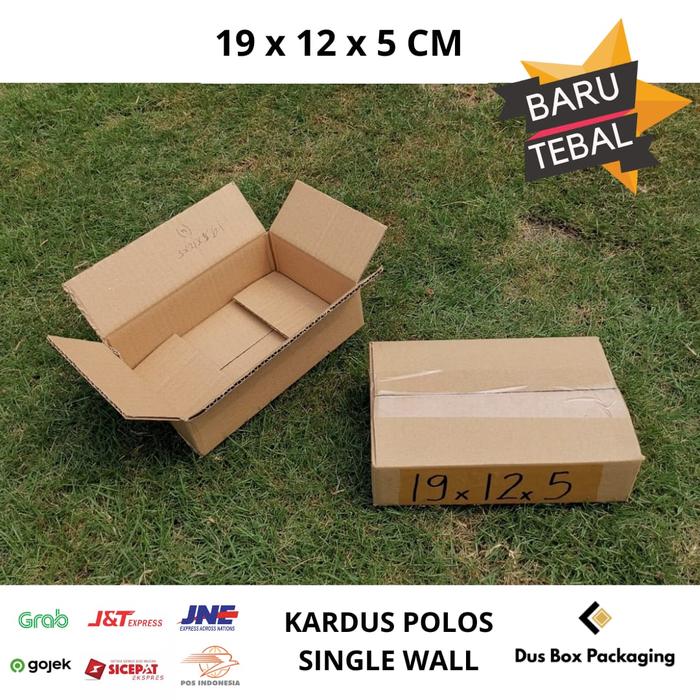 Jual KARDUS | KARTON | DUS BOX POLOS 19X12X5 CM | TEBAL 3 MM - Kab ...