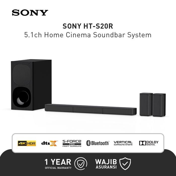 Jual Sony Ht-s20r Soundbar 5.1ch Home Theatre System - Black Di Seller ...