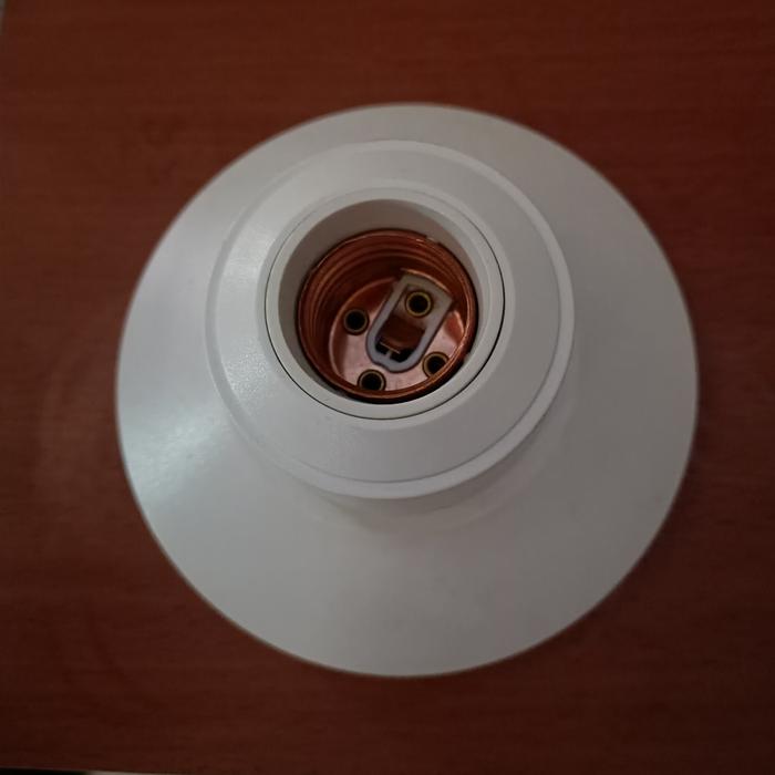 Jual broco fitting lampu plafond bulat E 27 / fitting broco Lux 12101 ...