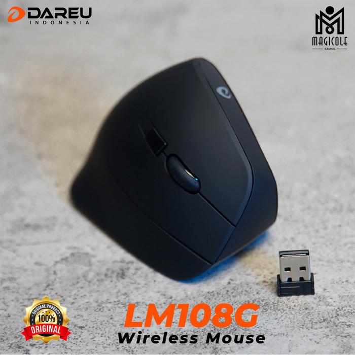 Jual Dareu LM108G Vertical Wireless Mouse 2.4Ghz Nano Receiver ...