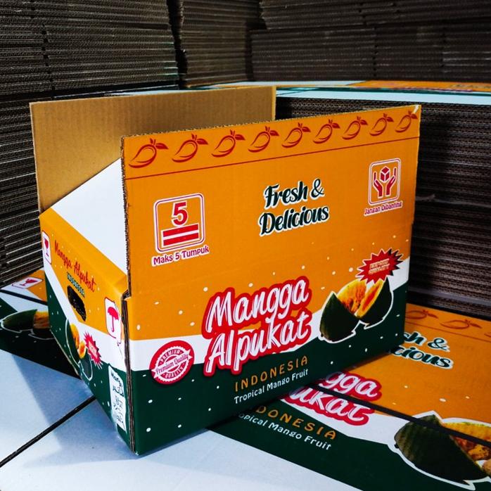 Jual Kardus Mangga Box Mango Sekat 12 Buah Isi 5kg Dus Packaging Mangga ...