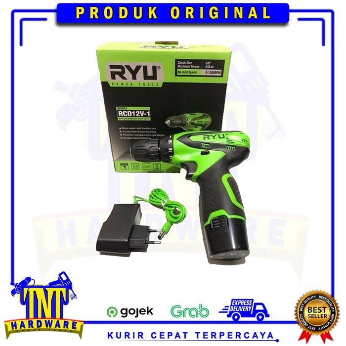 Jual RYU Bor baterai 12V RCD12V-1 bor Cordless drill bor batre 12 Volt ...
