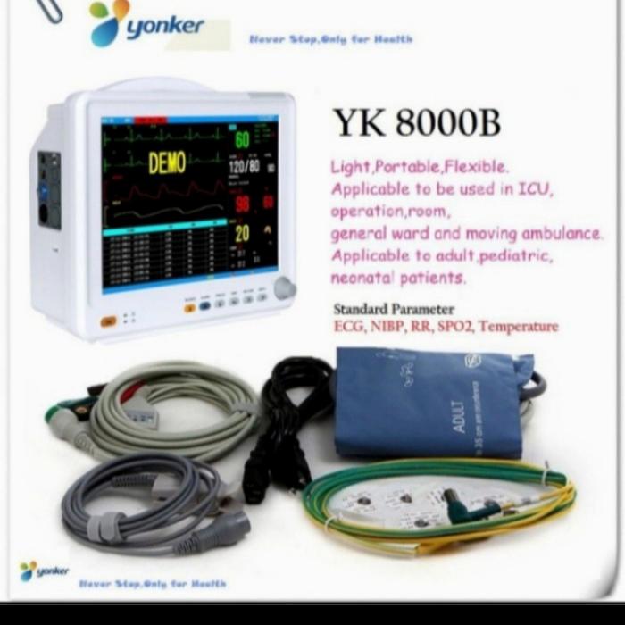 Jual Pasien Monitor Yonker YK-8000B / Pasien Monitor Yk-8000b - Jakarta ...