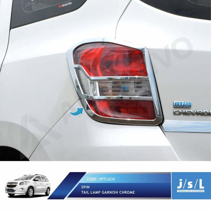 Jual JSL Garnish List Lampu Belakang Chevrolet Spin Tail Lamp Garnis ...