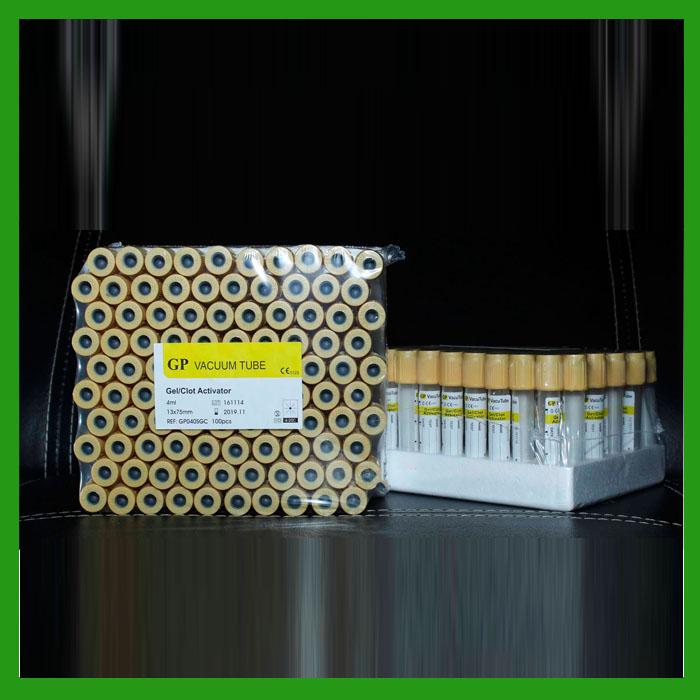 Jual Tabung Vacutainer Gel Clot Activator 4ml Tutup Kuning Merk GP ...