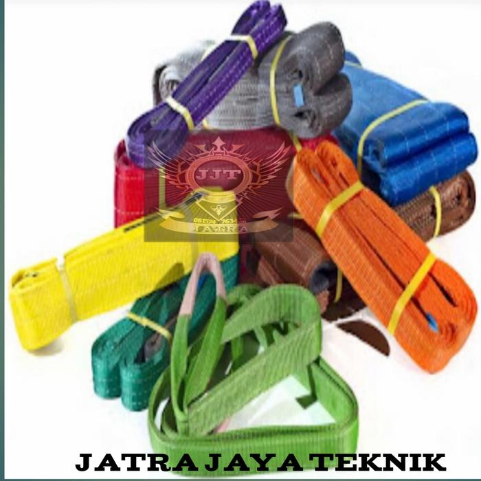 Jual webbing sling belt 4 ton x 6 meter / tali angkut 4 ton x 6 meter ...