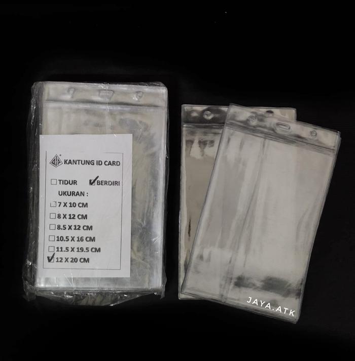 Jual NAME TAG PLASTIK PANITIA BESAR 12 X 20 CM ID CARD HOLDER SEMINAR ...