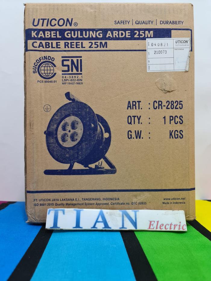 Jual UTICON CR-2825 Kabel Roll / Kabel Gulung Arde 25 Meter - Jakarta ...