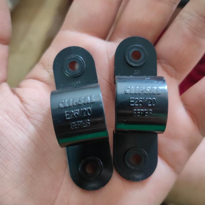 Jual klem pipa pvc 20mm clipsal hitam - Kab. Bogor - MSreptile | Tokopedia