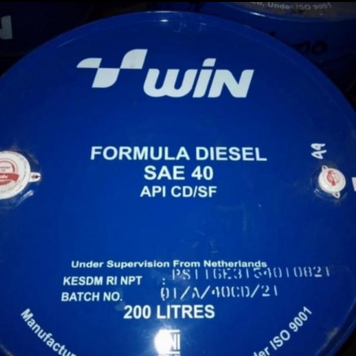 Jual Oli Mesin Win Drum Diesel Sae 40 Api CD/SF (200L) - Jakarta Barat ...
