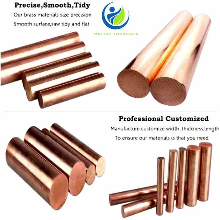 Jual Copper Rod Tembaga bulat / As Tembaga Diameter 6mm x 500mm ...