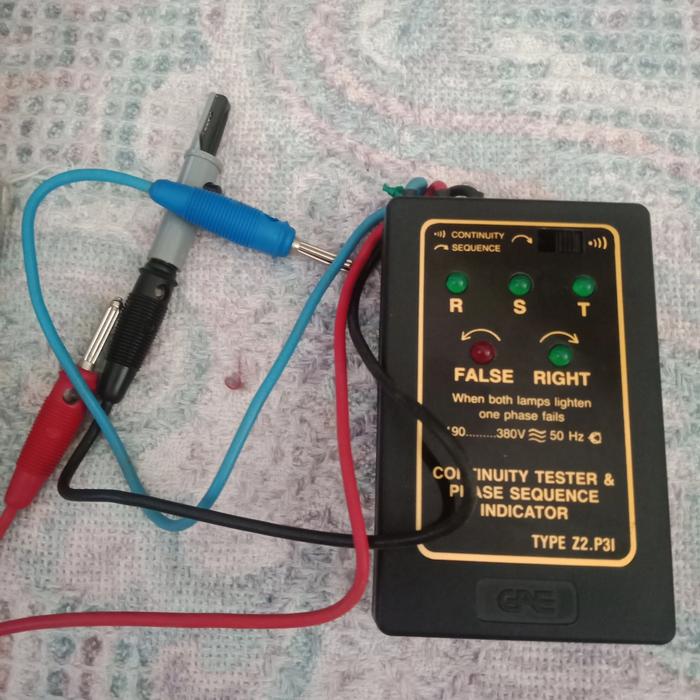 Jual PHASE SEQUENCE INDICATOR CHECKER dan CONTINUITY TESTER GAE - Kota ...
