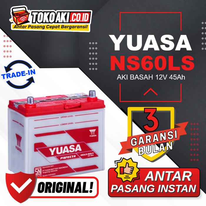 Promo Yuasa Pafecta NS60LS / 46B24LS - 12V 45Ah - Tukar Aki Lama Cicil 0% 3x - Jakarta Pusat ...