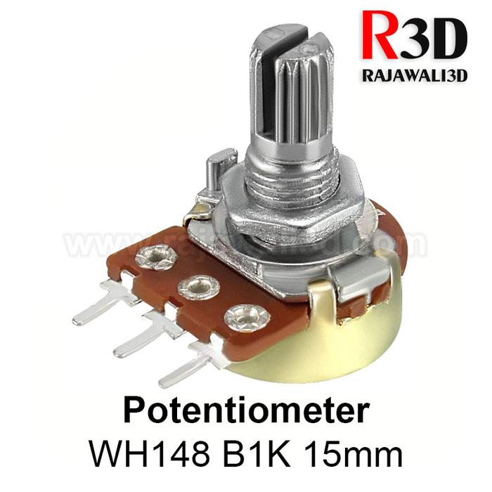 Jual High Quality WH148 B1K Linear 1K Potentiometer 15mm Potensiometer ...