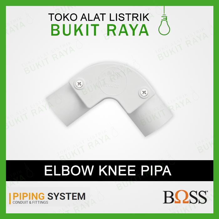 Jual BOSS Elbow / L Bow / Knee Pipa Listrik Putih 20mm - Kota Surabaya ...