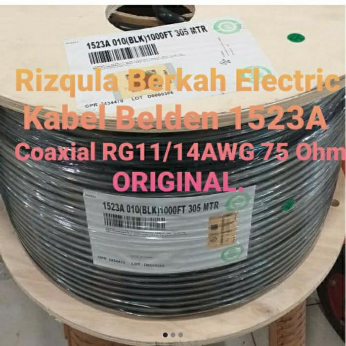 Jual BELDEN 1523A kabel Coaxial RG11/ 14 AWG 75 Ohm 1523 ORIGINAL ...