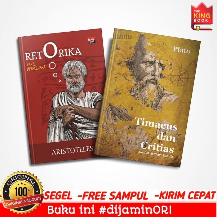 Jual paket 2 buku Timaeus dan Critias Plato dan Retorika Aristoteles ...