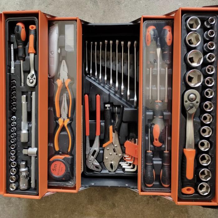 Jual Tool box set 85pcs BRANO BRANI cocok untuk bengkel dan rumahan ...
