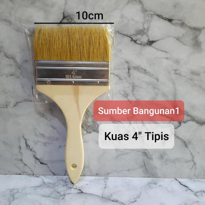 Jual Kuas Cat tembok 4 inch tipis kuas 4" inci lebar besar - Kab ...
