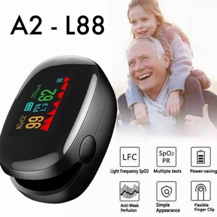 Jual Sale Oxymeter Oximeter A2 L88 Black Fingertip Alat Ukur Oksigen ...