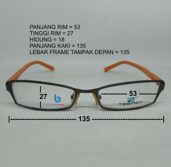 Jual FRAME KACAMATA BESI TOOINCH CEWEK COWOK 2135 - Kota Medan - Buana ...