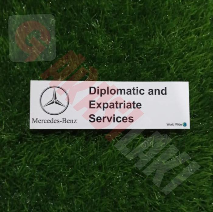 Jual STICKER MERCEDES-BENZ DIPLOMATIC PANJANG TEMPEL DALAM KACA - Kota ...