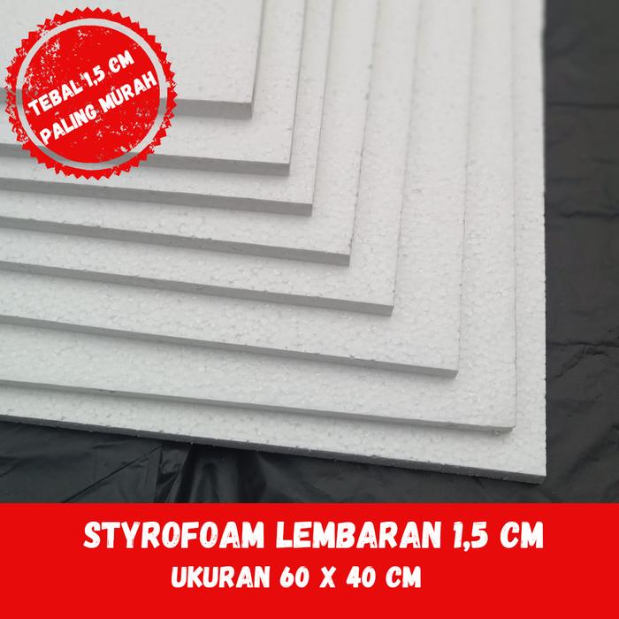 Jual styrofoam lembaran 1,5 cm / styrofoam lukis / papan styrofoam ...