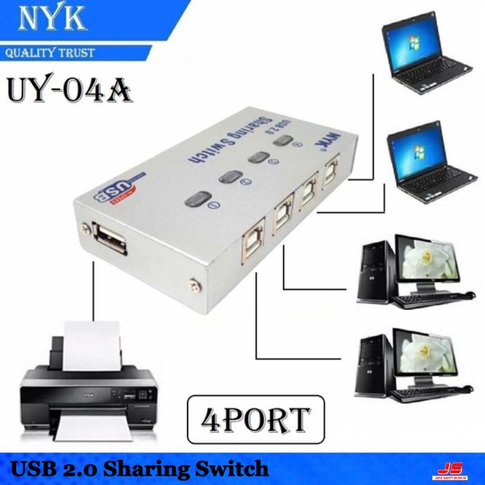 Jual Auto Swith printer 4 port usb /Sharing switcher 1-4 - Jakarta ...
