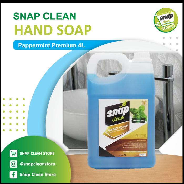 Jual Snap Clean Hand Soap [Sabun Cuci Tangan] Pappermint Premium- 4L ...