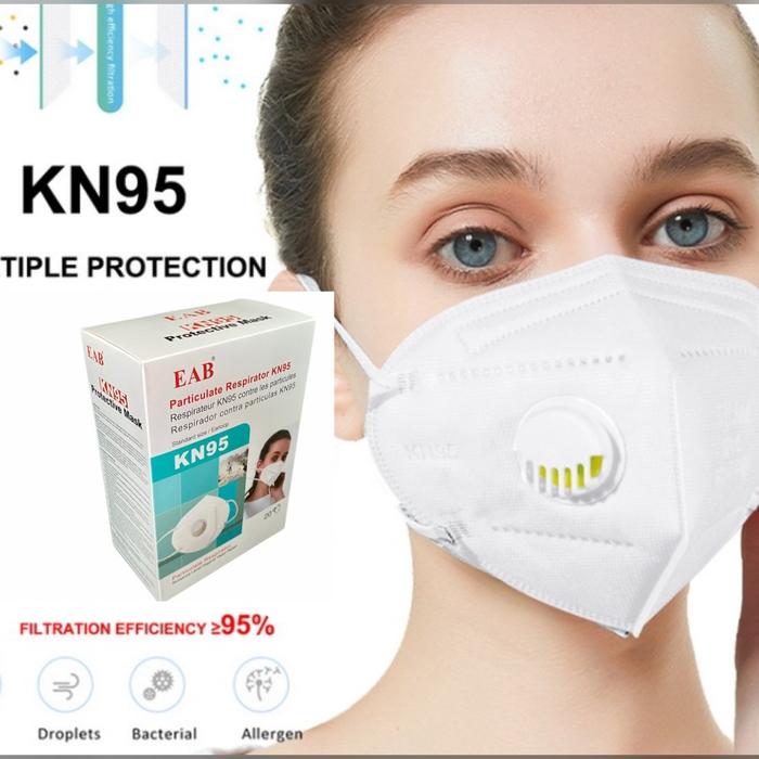 Jual Masker KN95 RESPIRATOR 1 pack 10 pcs Masker medis n95 valve ANTI ...