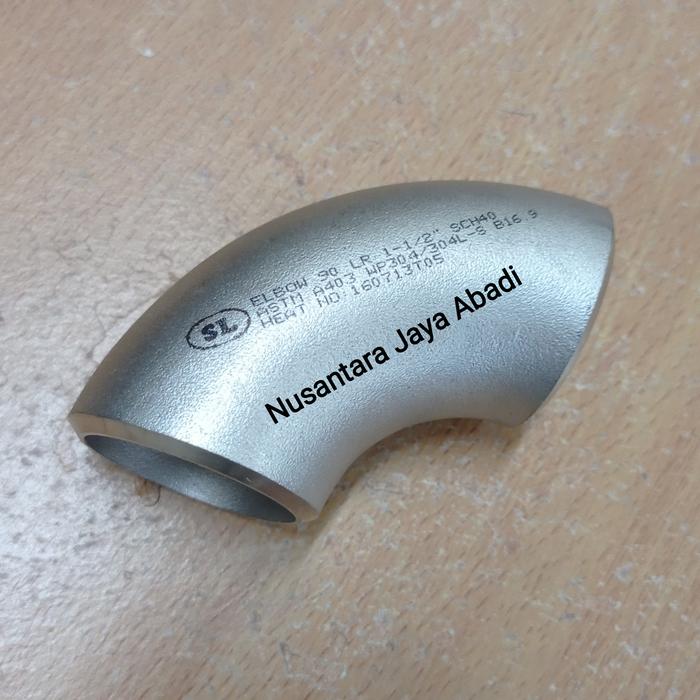 Jual Elbow Las Stainless SS 304 Sch 40 1 1/2 inchi - Jakarta Barat ...