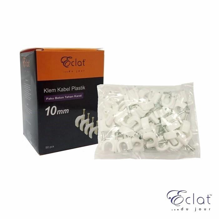 Jual klem clamp paku beton kabel listrik pipa Eclat 10 mm 10mm Miri ...