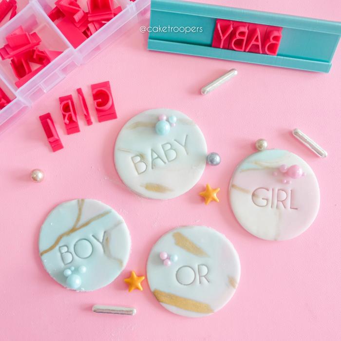 Jual George Lettering Set Fondant Stamp Huruf Besar Huruf Kecil Angka ...