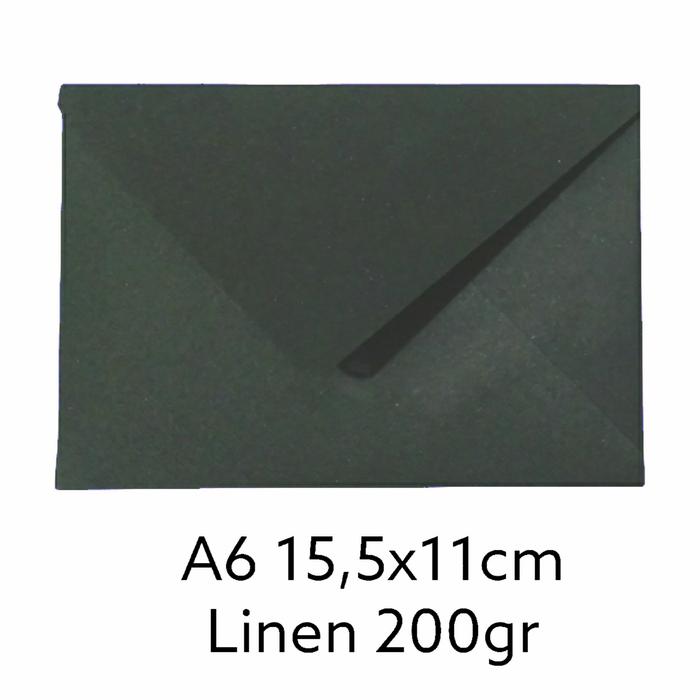 Jual Amplop Hitam Linen Tebal A6 15,5x11cm amplop undangan Amplop kartu ...