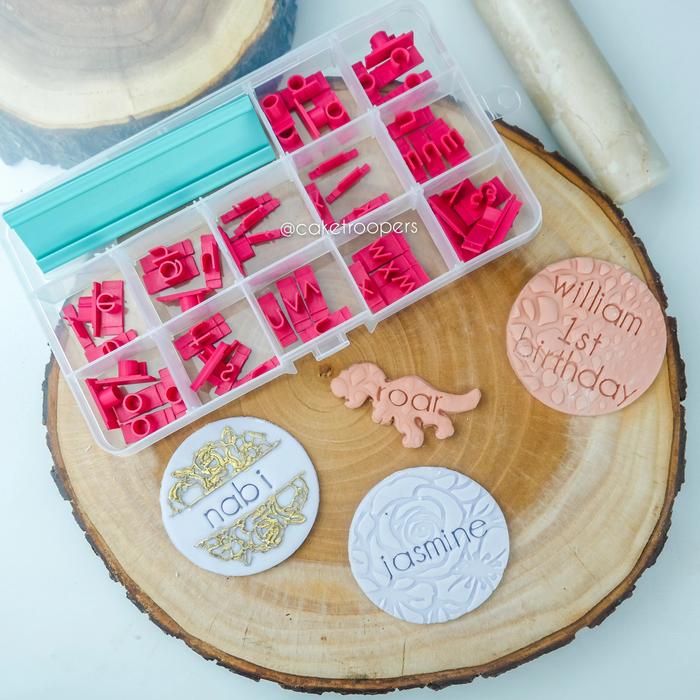Jual George Lettering Set Fondant Stamp Huruf Besar Huruf Kecil Angka ...