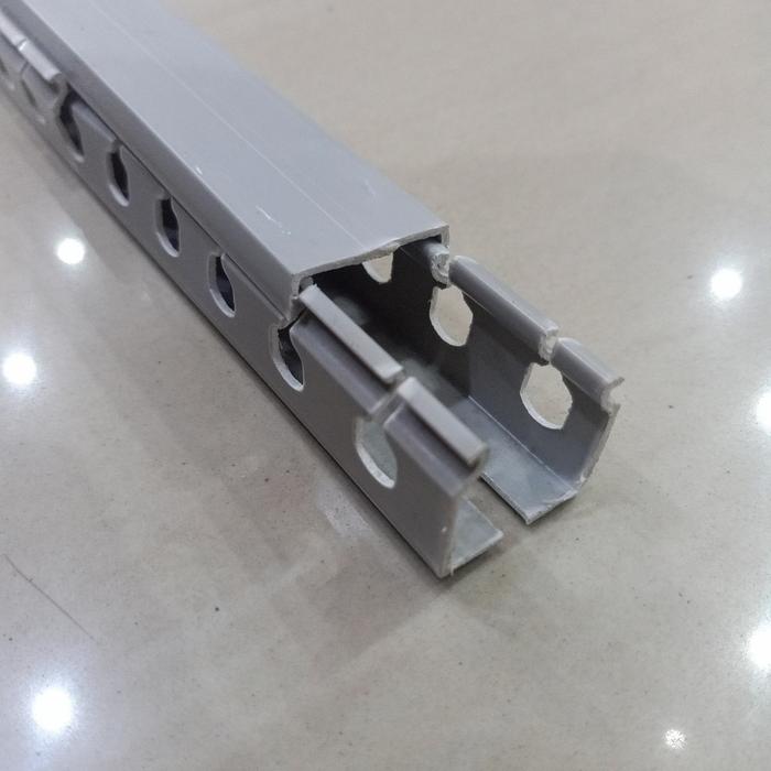 Jual Kabel Duct 25x25 Lubang Abu-abu / Wiring cable duct PVC - Kota ...