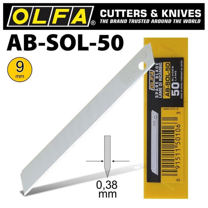 Jual Pisau Refill Blade Refill Cutter OLFA AB-SOL-50 (50pcs pack) JAPAN - Jakarta Barat ...