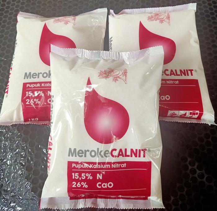Jual PUPUK MEROKE CALNIT 1 KG KEMASAN PABRIK KALSIUM NITRAT HIDROPONIK ...