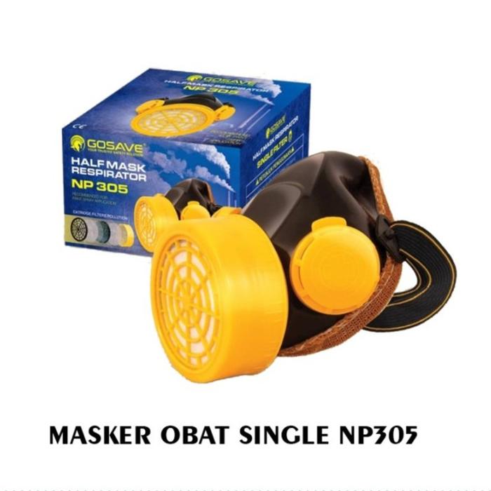 Jual GOSAVE masker gas moncong babi respirator single filter NP305 ...