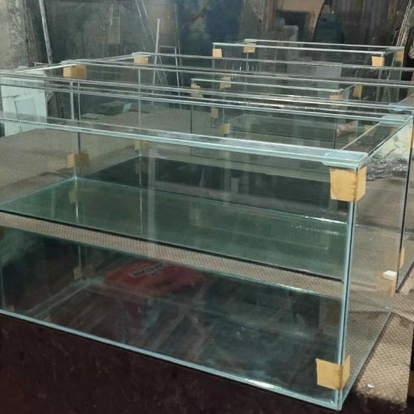 Jual akuarium uk 120x40x40 keliling full 5mm kaca dasar 8mm warna ...