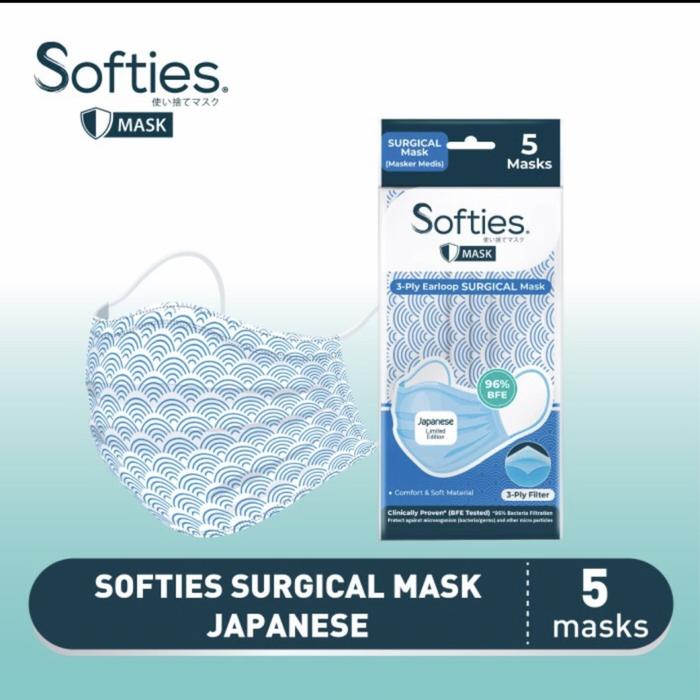 Jual MASKER SOFTIES 3D MASK SURGICAL HIGH BFE VFE PFE MODEL KF94 Sachet - japanese - Jakarta ...