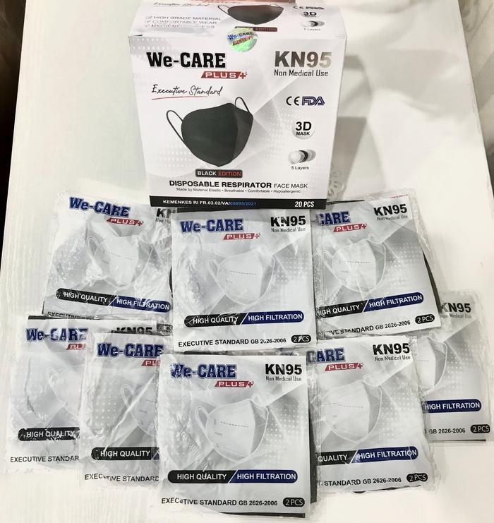 Promo Kn95 Masker We Care izin KEMENKES 5ply Individual Warp earloop - 6PLY SoftPink, 1 Box ...