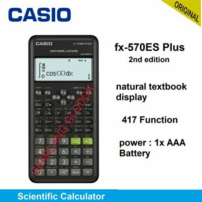 Jual CASIO FX-570ES PLUS | NEW KALKULATOR - CALCULATOR SCIENTIFIC di ...