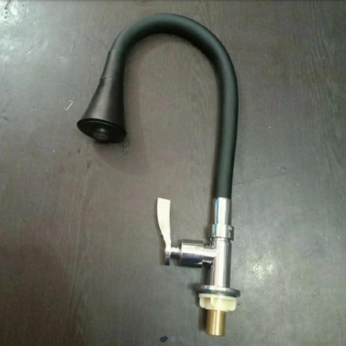 Jual kran angsa flexibel/kran sink dari meja lapisan karet/kran dapur ...